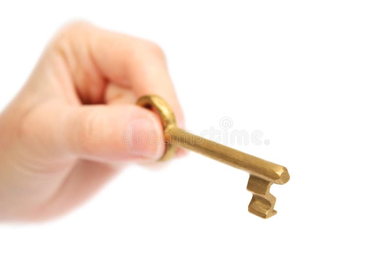 House Key in Hand stock photo. Image of sell, isolated - 14553822