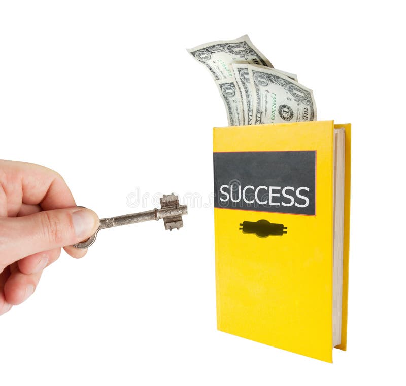 Hand with key and book stock photo. Image of page, dollar - 14512852