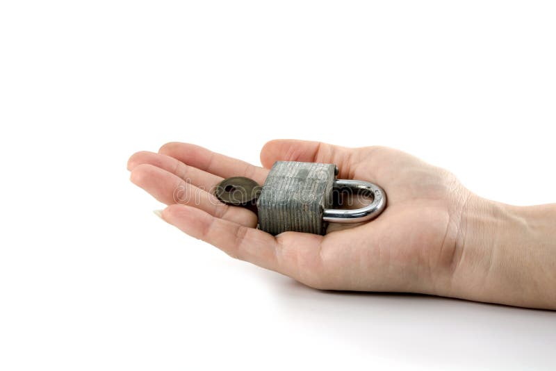 Hand key lock stock image. Image of color, door, house - 44651261