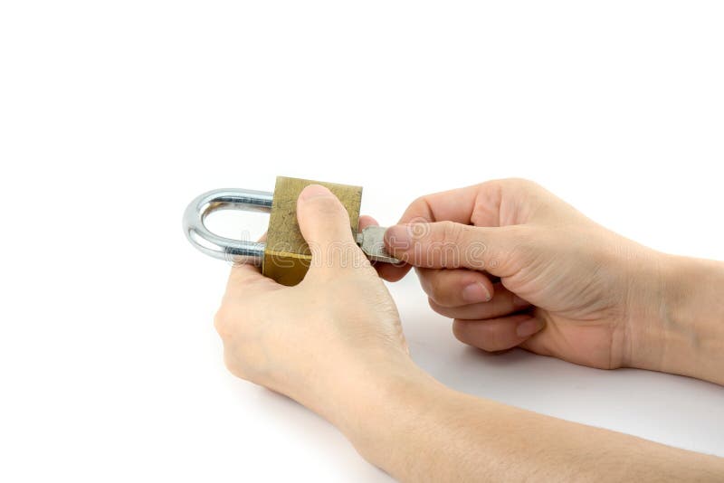 Hand key lock stock photo. Image of shape, background - 44651262