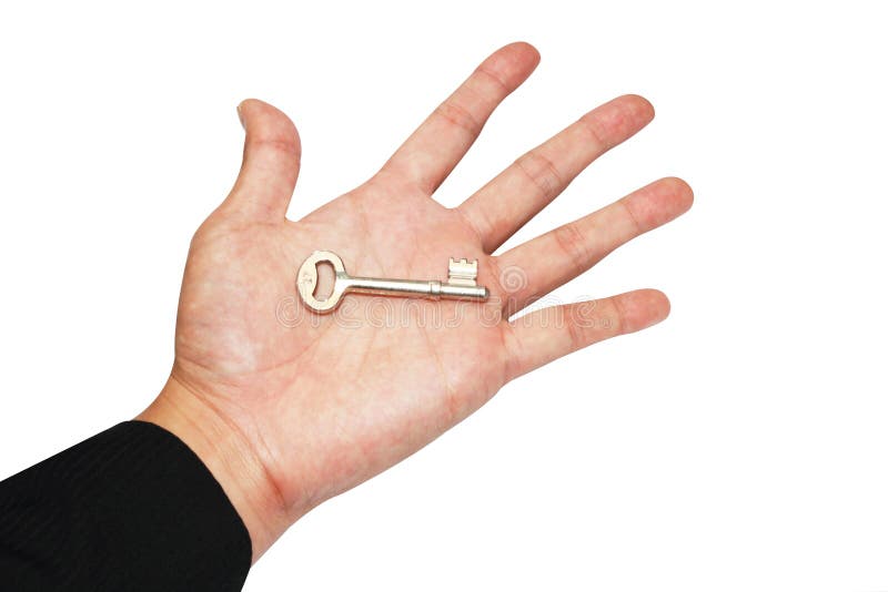 Hand with a Key To Unlock the Success Stock Image - Image of open, door ...