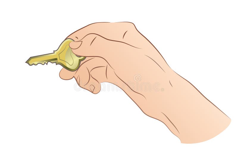 Hand with Key stock vector. Illustration of concepts - 32538191
