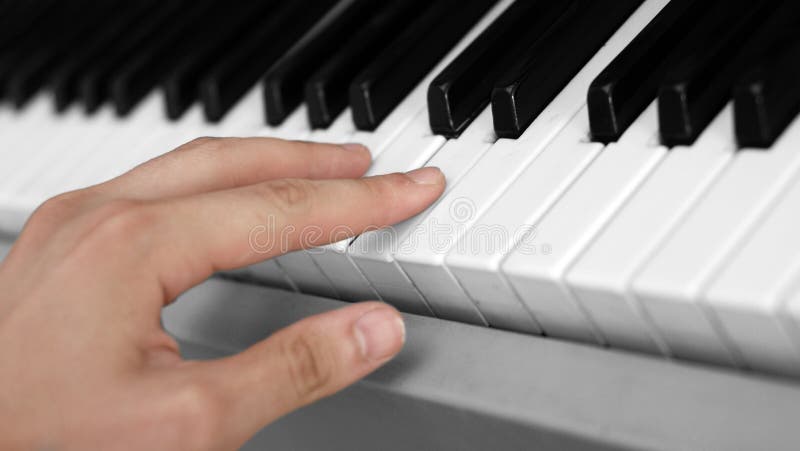 Hand and Keyboard Instrument Stock Photo - Image of instrument ...