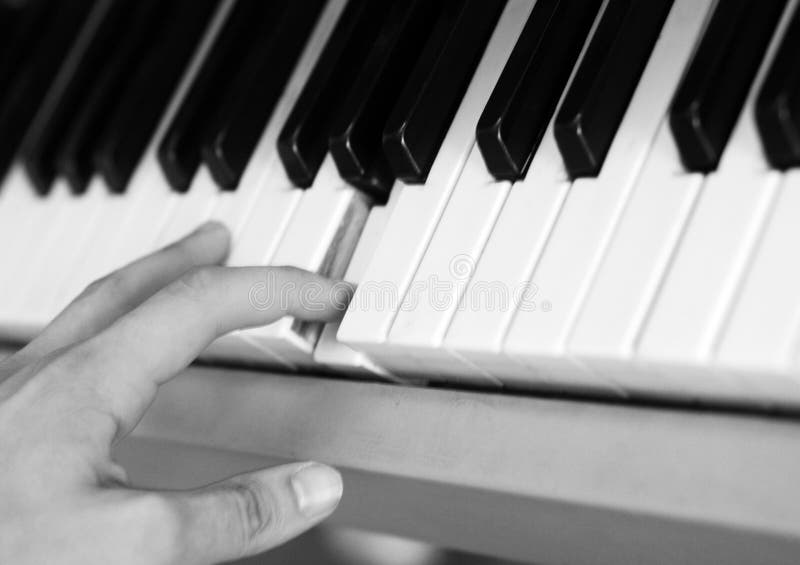 Hand and Keyboard Instrument Stock Image - Image of practicing, playing ...
