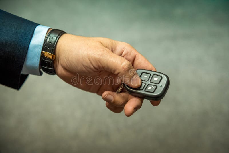 Keychain with Button for Calling Security. Button for Fast Mobile Help ...