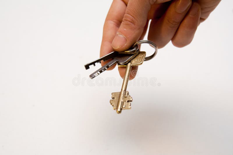 Hand with keys stock photo. Image of holding, person - 11838712