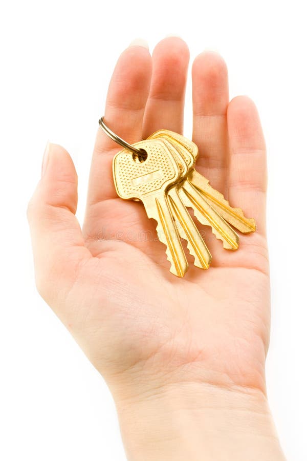 Hand with keys stock photo. Image of hand, broker, metal - 18077032