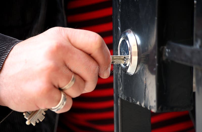 Hand with keys stock image. Image of keyhole, protect - 22332215