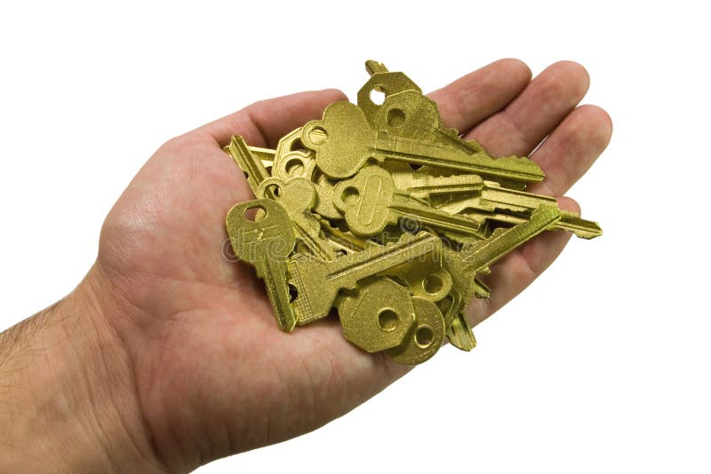 Skeleton keys on a ring stock photo. Image of mystery, craft - 794126