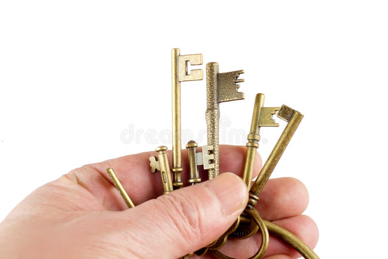 Hand and keys stock image. Image of investment, security - 38648395