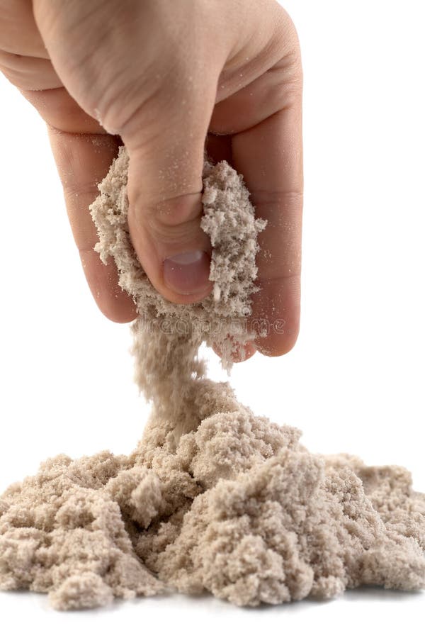 Kinetic Sand Background Texture for Use in Design. Crab Shape Stock ...