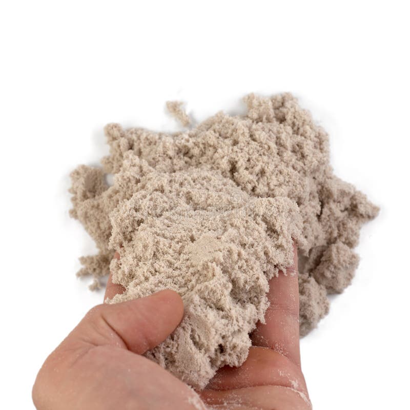 Kinetic Sand Background Texture for Use in Design. Crab Shape Stock ...