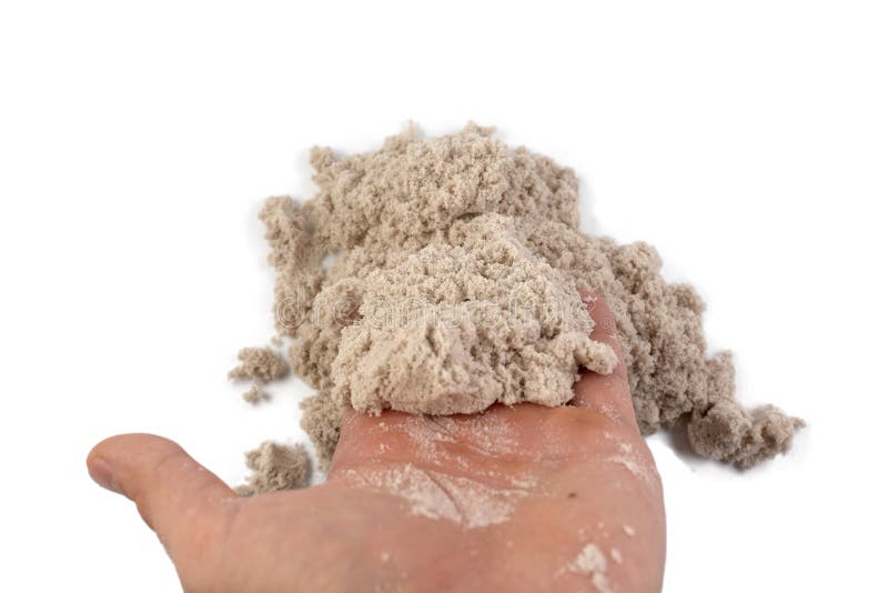 Kinetic Sand Background Texture for Use in Design. Crab Shape Stock ...