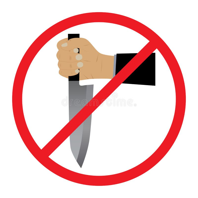 No Weapons Sign Stock Illustrations – 313 No Weapons Sign Stock ...