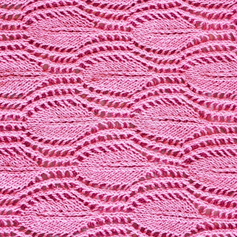 Hand-knitted Pink Pattern Close Up Stock Image - Image of knit, mastery ...