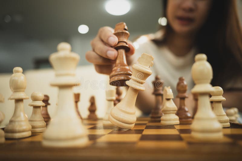 Hand Knocking Over the King Piece in Chess Match. Victory, Strategy and ...