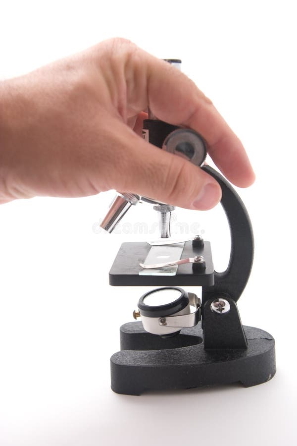 Hand holding microscope stock photo. Image of healthcare - 22629066