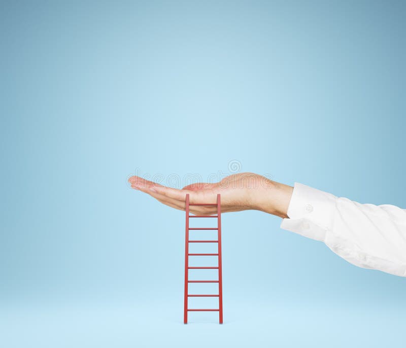Hand and ladder stock image. Image of communication, conformity - 49823889