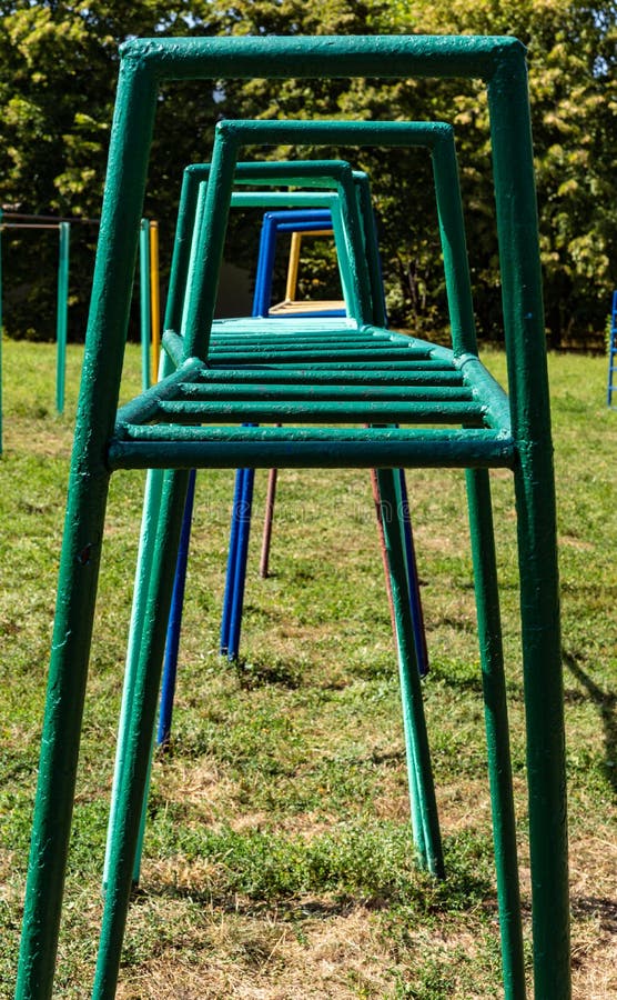 Hand Ladder for Sports Exercises Stock Photo - Image of playful, child ...