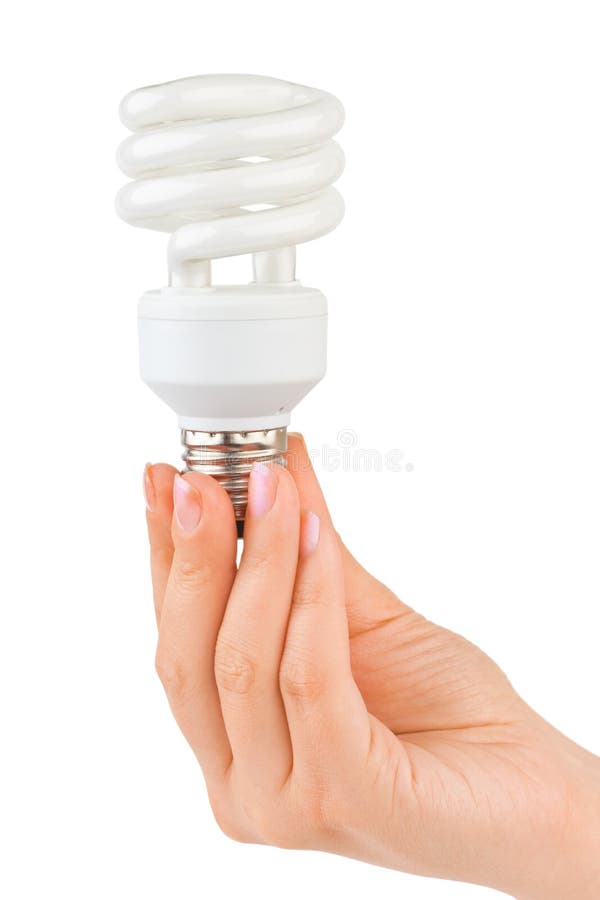 Hand with lamp and plant stock photo. Image of inspiration - 9825726
