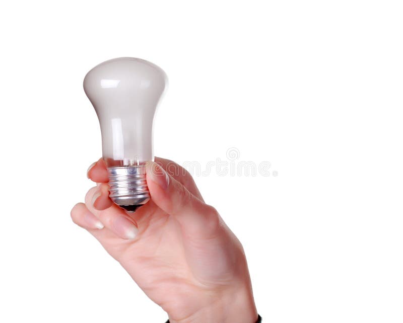 Light bulb in hand stock photo. Image of hand, creativity - 21331006