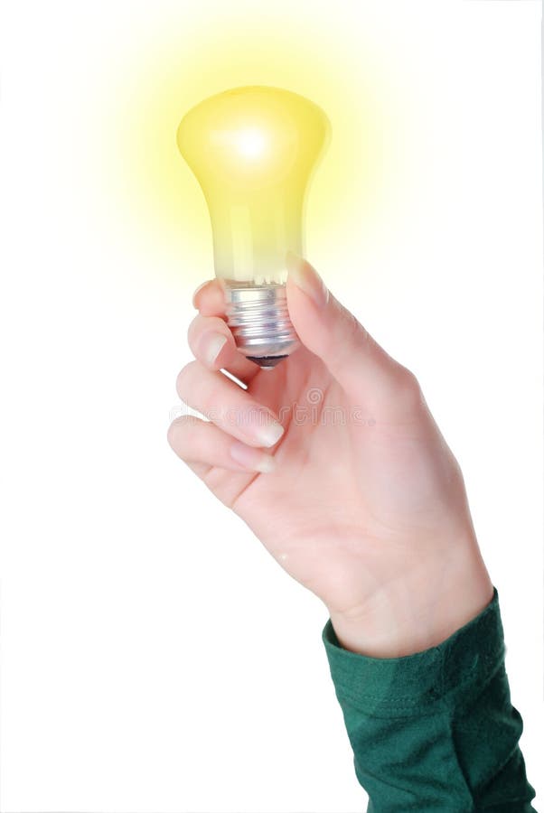 Hand And Lamp Picture. Image: 7778938