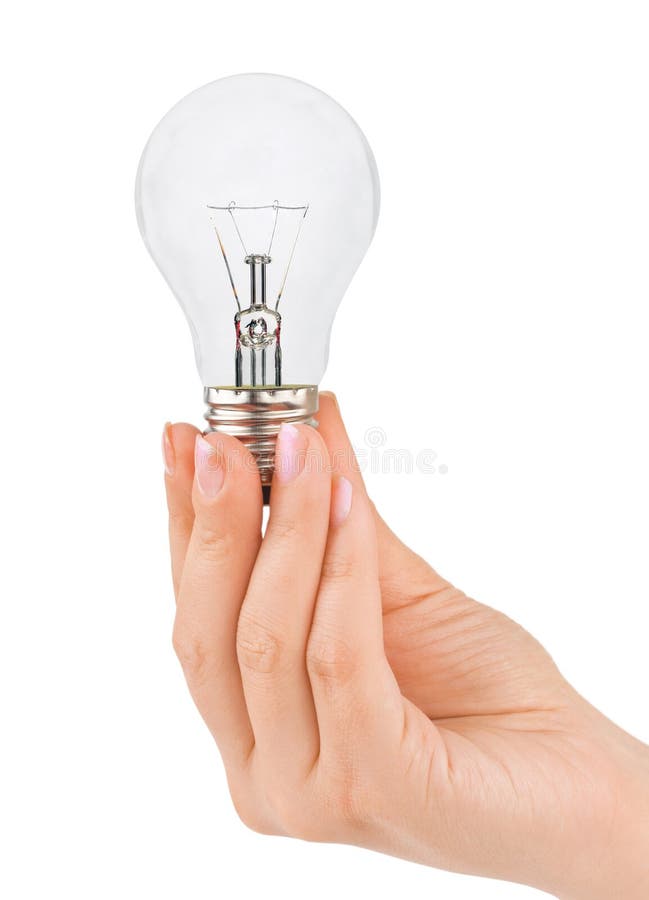Hand with lamp stock photo. Image of creativity, illuminated - 48212104
