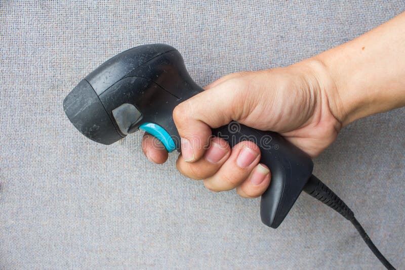 Hand and Laser Barcode Scanner. Stock Photo - Image of laser, business ...