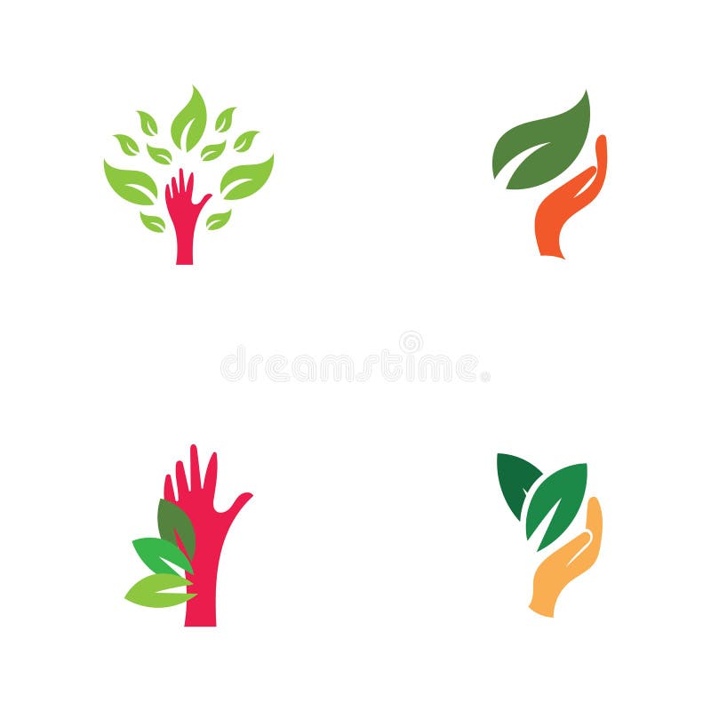 Hand leaf stock vector. Illustration of palm, leaf, nature - 222816570