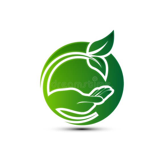 Hand with Leaf. Plant Growing Icon. Vector Hand with Growing Plant ...