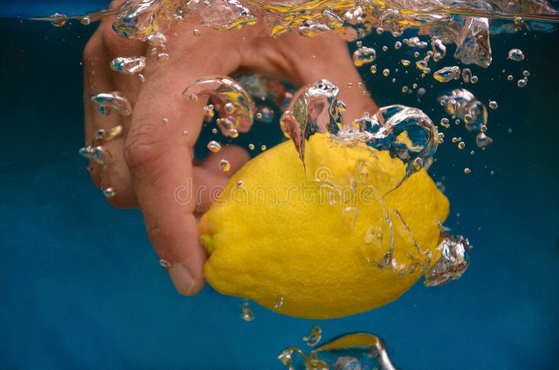 Hand with Lemon in Water. a Heart Stock Photo - Image of beautiful ...