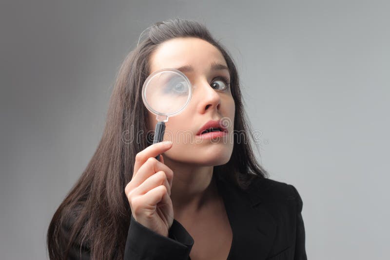 Hand lens stock photo. Image of caucasian, lens, control - 13557032