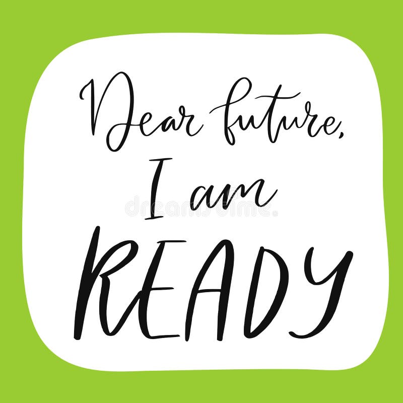 Are You Ready Phrase. Hand Drawn Vector Lettering. Modern Calligraphy ...