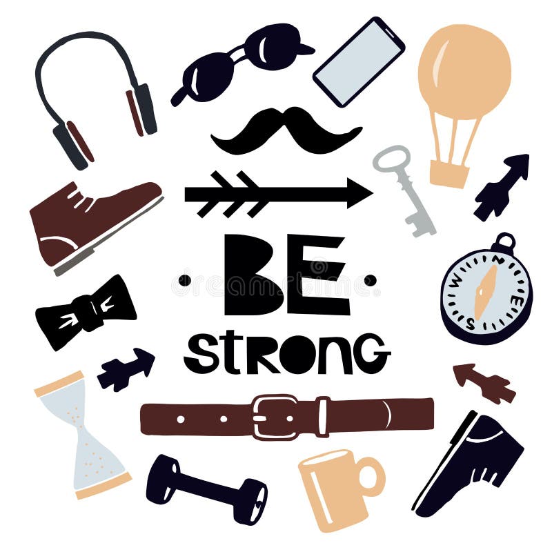 Be Strong Courageous Stock Illustrations 181 Be Strong Courageous