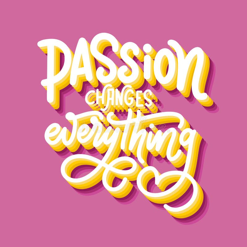 Passion Calligraphic Pink Font Text Logo Icon Typography Design Stock ...