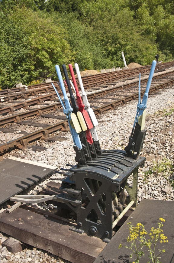 Hand Levers for Changing Rail Points Stock Image - Image of railway ...