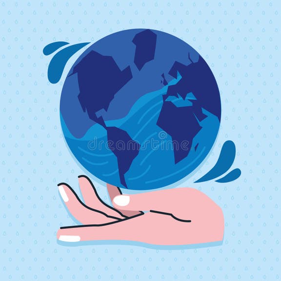 Hand lifting earth planet stock vector. Illustration of green - 265525968