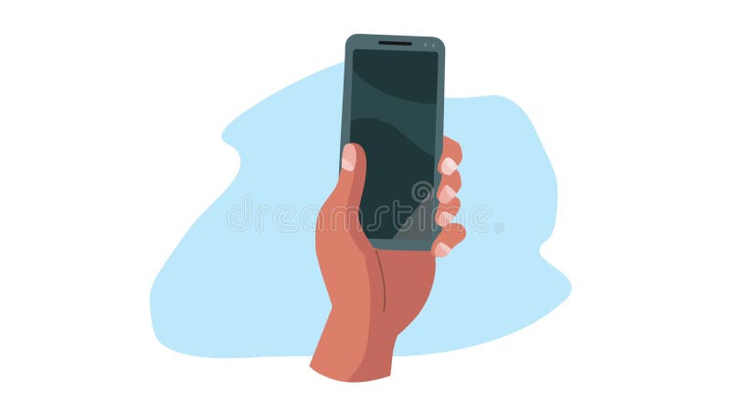 Hand Lifting Smartphone Device Animation Stock Footage - Video of ...