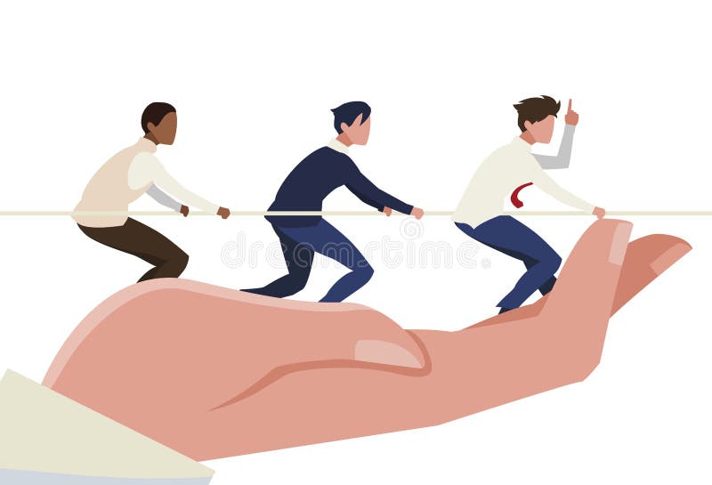 Hand Pulling Rope Stock Illustrations – 498 Hand Pulling Rope Stock ...