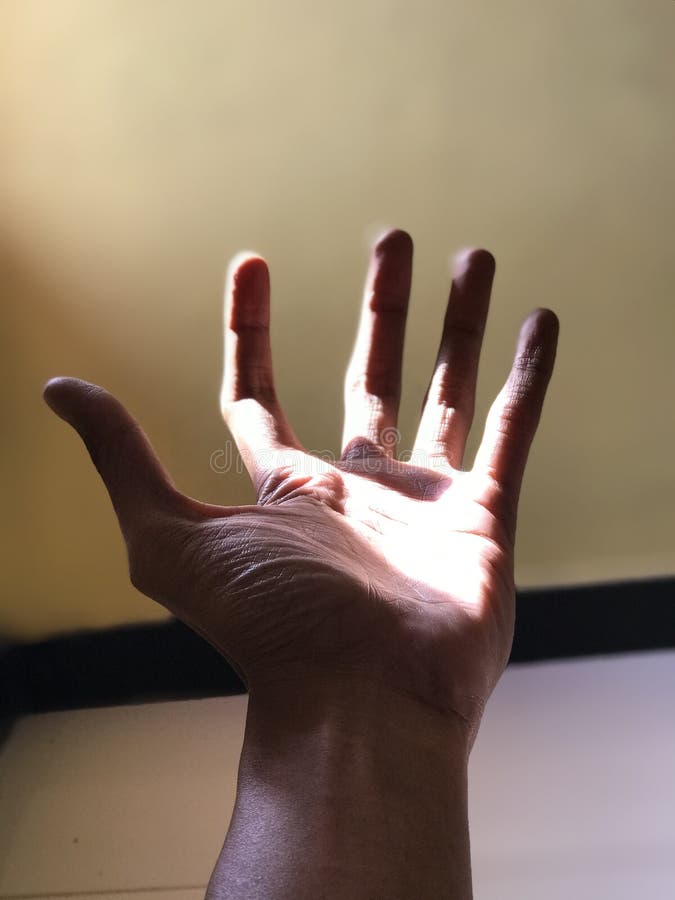 Hand and light stock photo. Image of shadow, liftup - 209343504