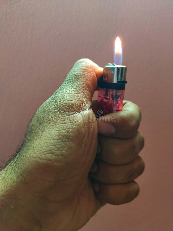 Hand with lighters stock image. Image of hand, fire - 168261167
