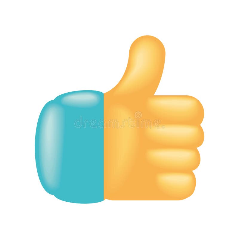 Hand Like Social Media Icon Stock Illustration - Illustration of design ...