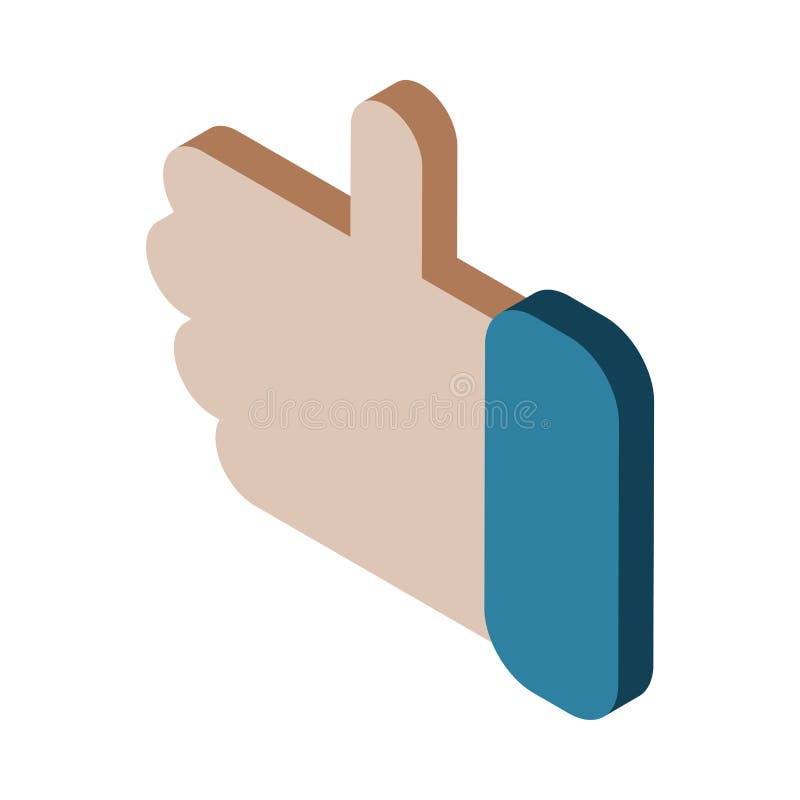 Hand Like Social Media Icon Stock Vector - Illustration of sticker ...