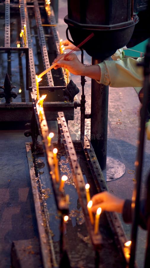 Hand lit candle stock image. Image of prayer, spirituality - 47513469