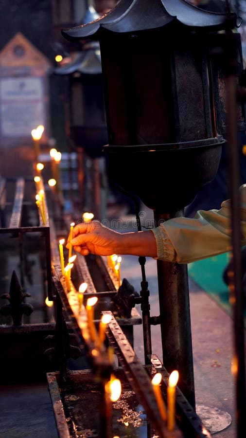 Hand lit candle stock image. Image of life, fire, incent - 47513483