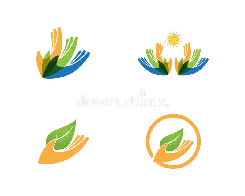 Hand logo design vector stock vector. Illustration of icon - 128549130