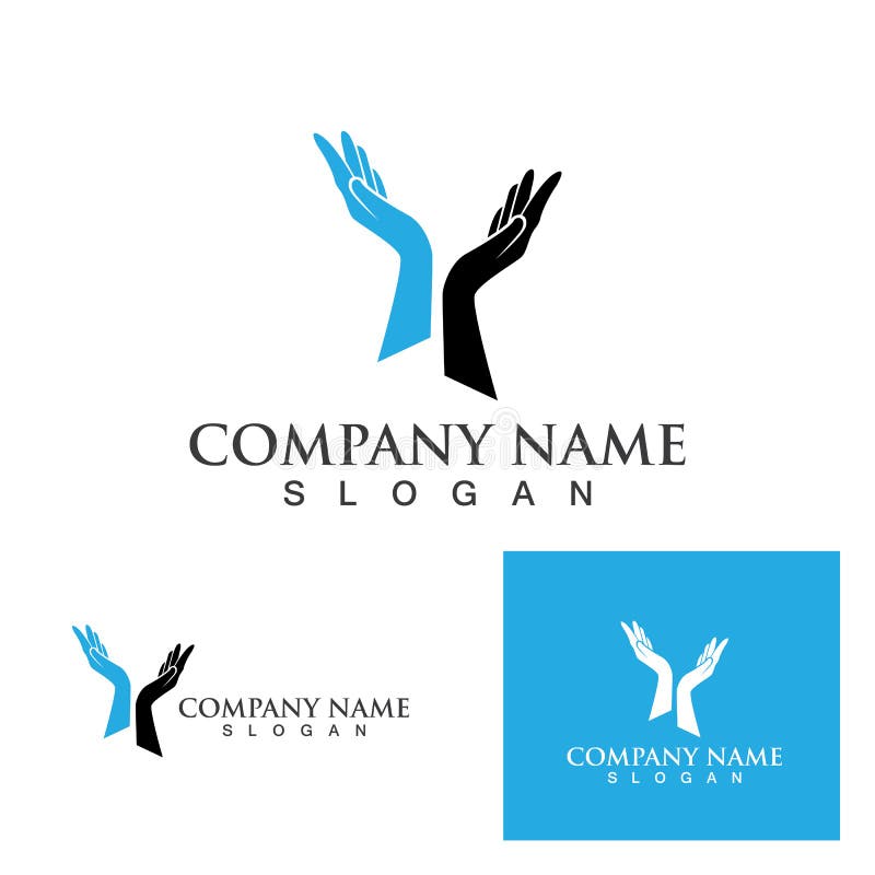 Hand Logo and Symbols Template Stock Vector - Illustration of computer ...