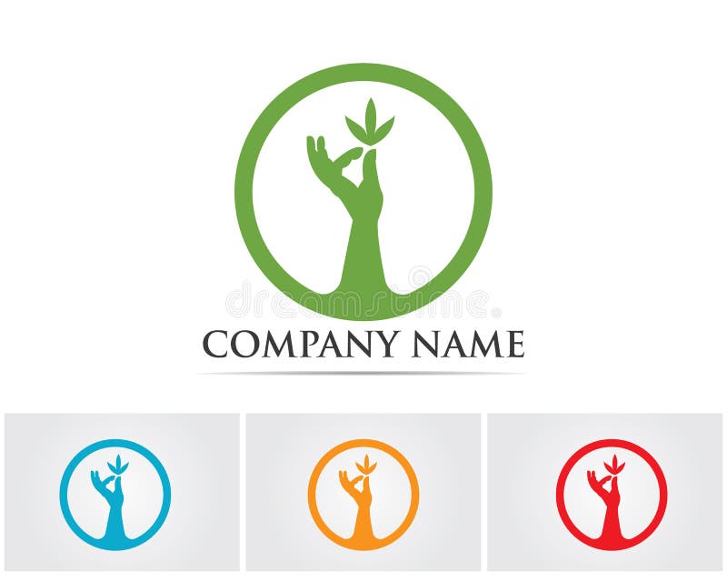 Hand Logo and Symbols Template Icons App Stock Vector - Illustration of ...