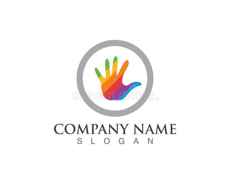 Hand logos icons stock vector. Illustration of spirit - 121472143