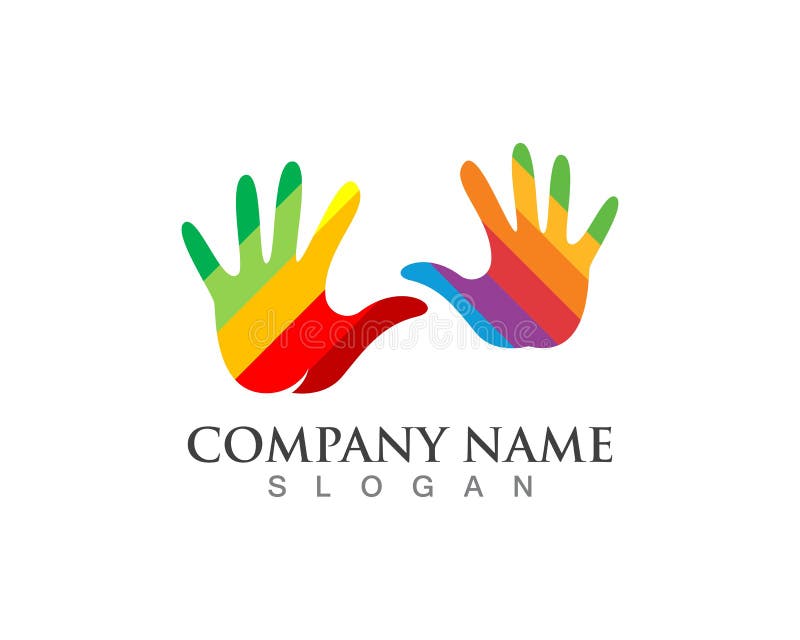 Hand logos icons stock vector. Illustration of spirit - 121472143